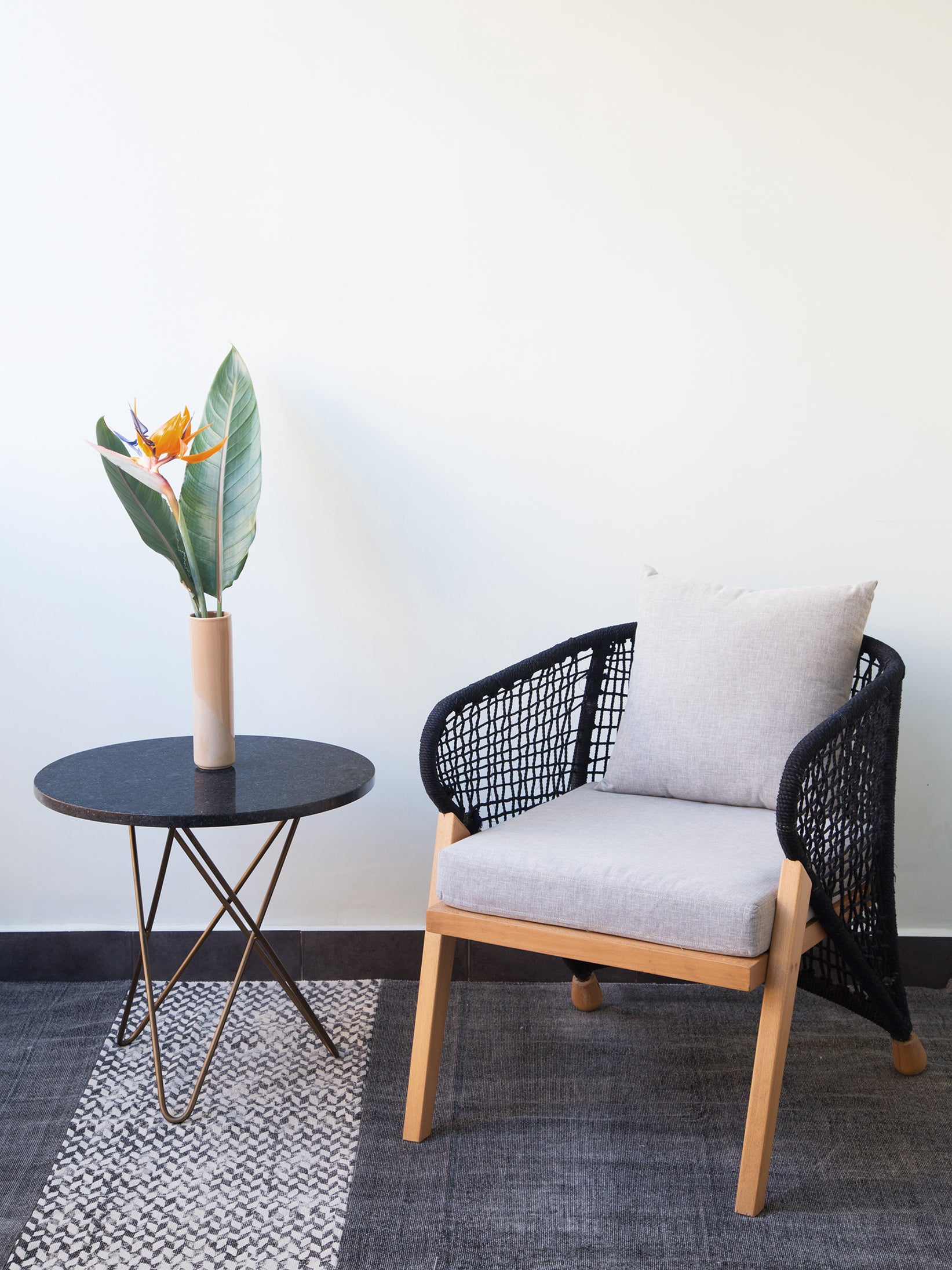 Emma Black Granite Table– N SQUARE STUDIO